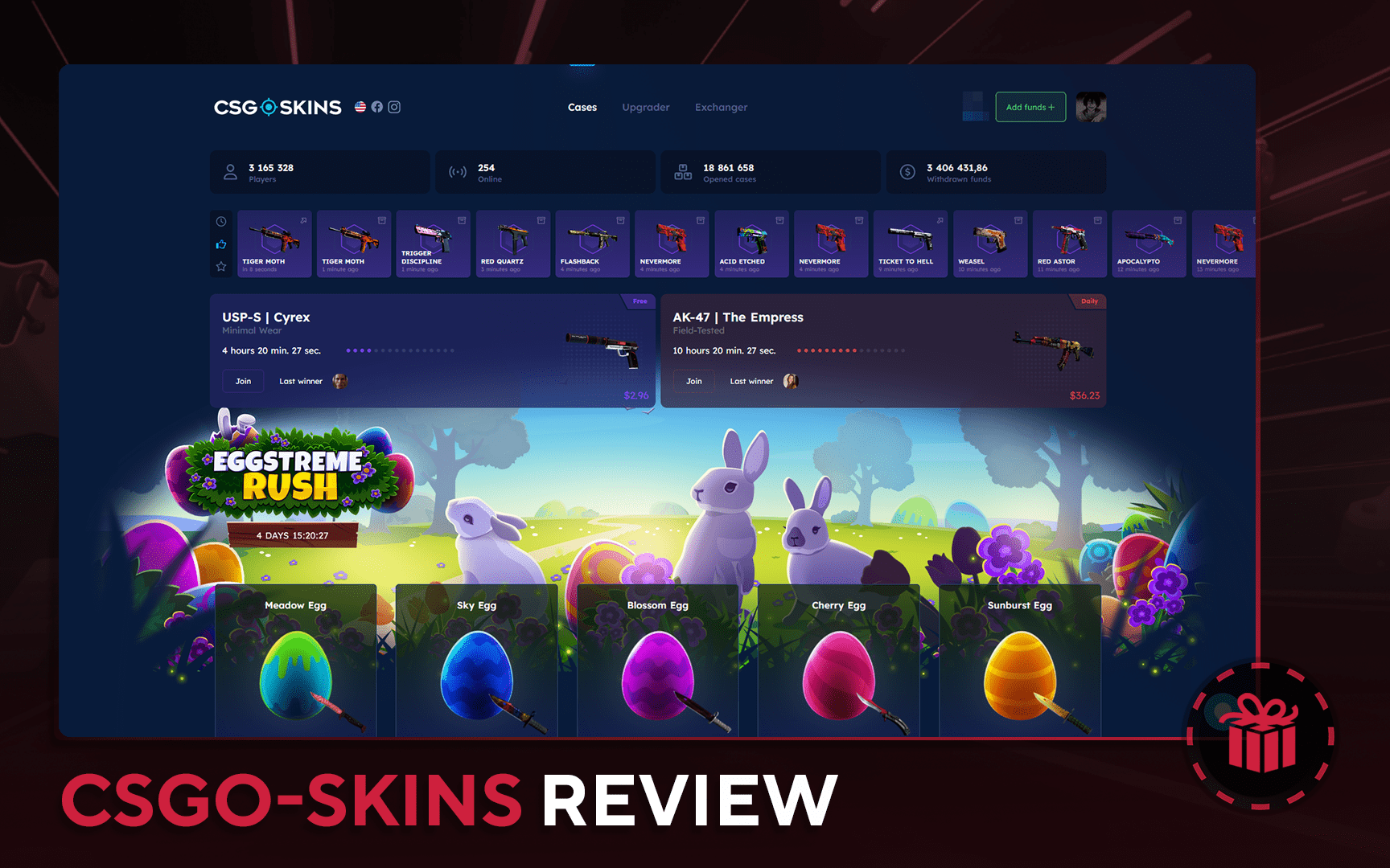 CSGO-SKINS Review in 2023 - Pros and Cons - Free Bonus Code